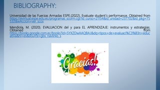 EVALUATE PERFORMANCE´S STUDENT.pptx | Free Download