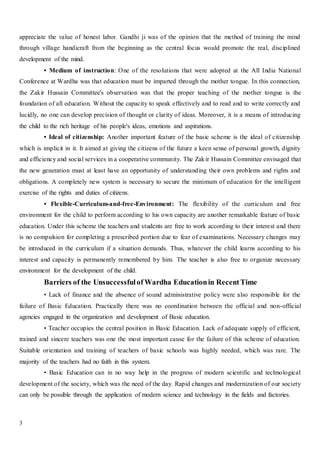 Evaluate the educational perspectives of basic eduaction scheme ...