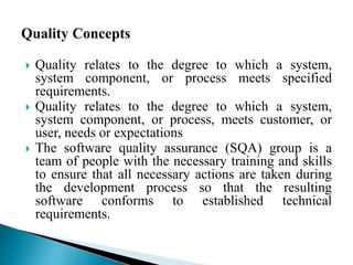 EVALUATING SOFTWARE QUALITY : A QUANTITATIVE APPROACH | PPTX