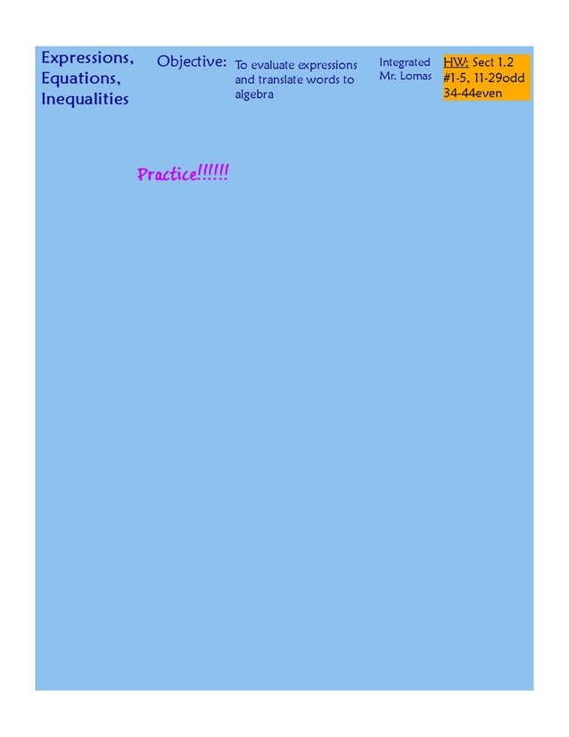 Evaluating and Translating Expressions.pdf | Web Design and HTML | Internet