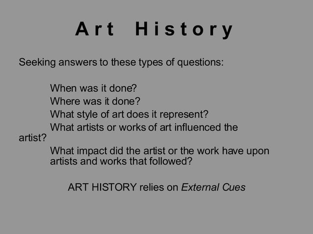 Evaluating Art Approaches | PPT | Design | Fine Art
