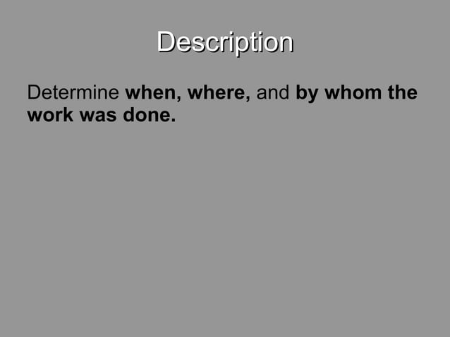 Evaluating Art Approaches | PPT | Design | Fine Art