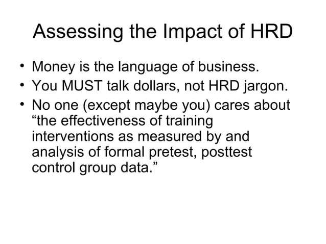 Evaluating hrd-programs | PPT