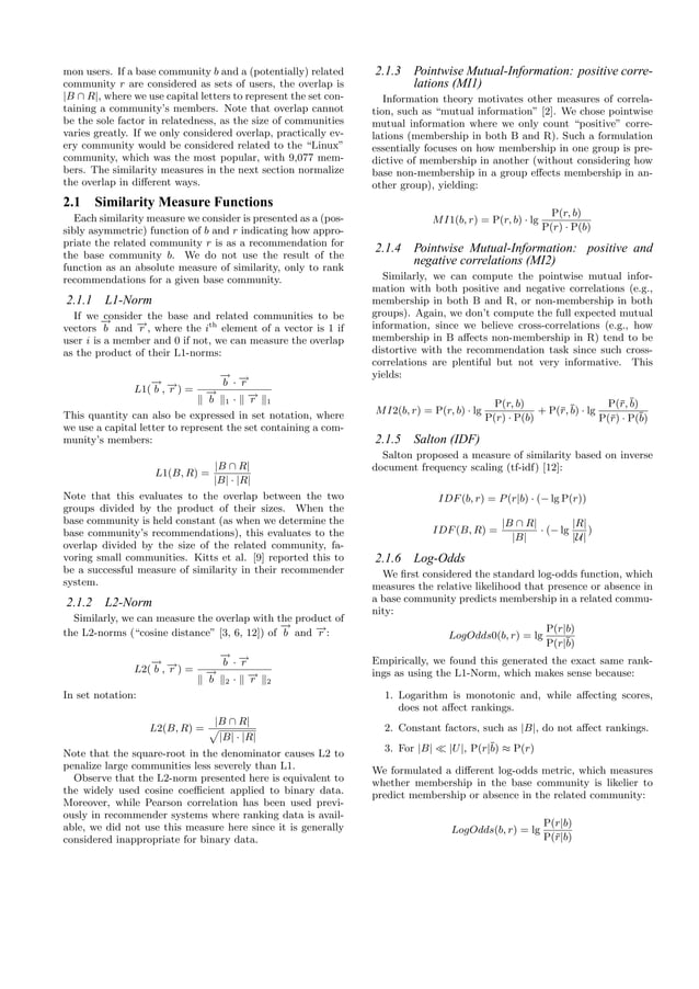 Evaluating Similarity Measures in Orkut | PPT