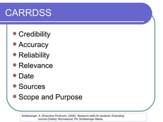 Evaluating Sources2 | PPT