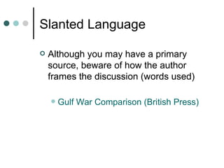 Evaluating Sources | PPT