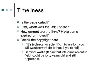 Evaluating Sources | PPT