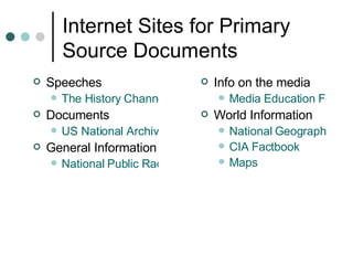 Evaluating Sources | PPT