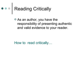 Evaluating Sources | PPT