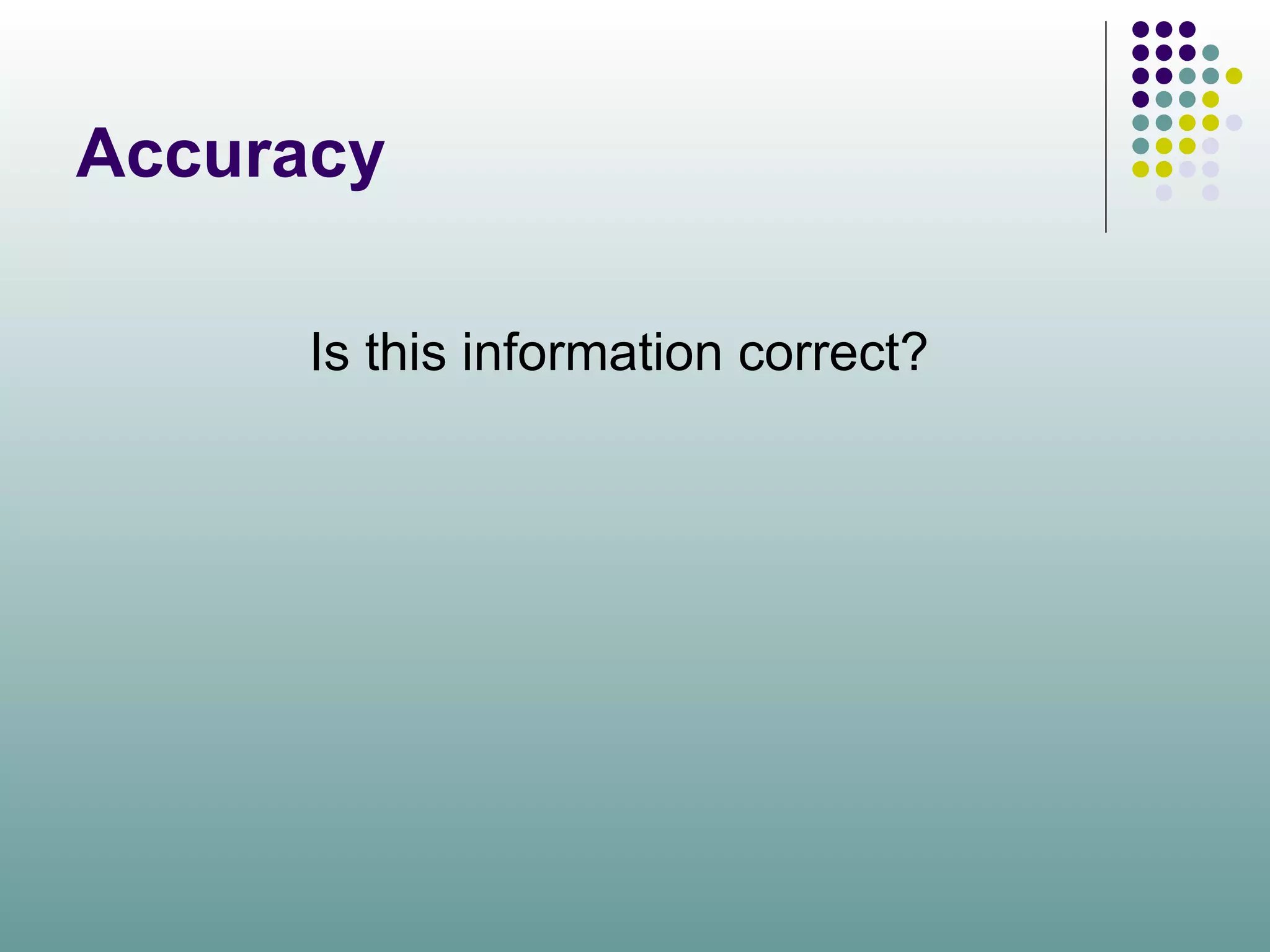 Evaluating Websites | PPT