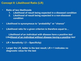 Evaluating a diagnostic test presentation www.eyenirvaan.com - part 2 | PPT