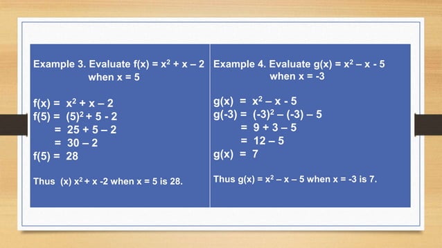 Evaluating a function | PPTX