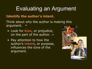 Evaluating an argument | PPT