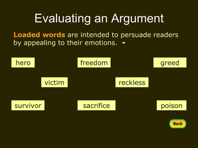 Evaluating an argument | PPT | Law
