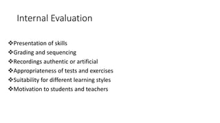 Evaluating and Adapting Instructional Materials - ELT | PPTX
