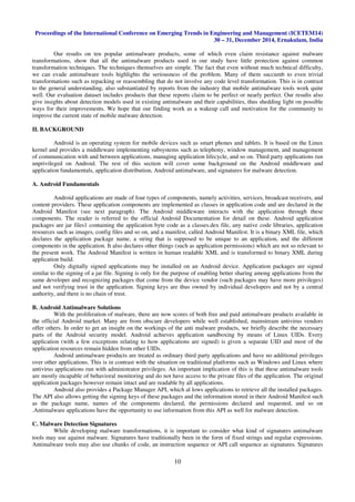 Evaluating android antimalware against transformation attacks | PDF