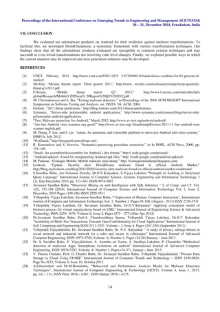 Evaluating android antimalware against transformation attacks | PDF