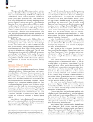 Evaluating and selecting literature for children | PDF