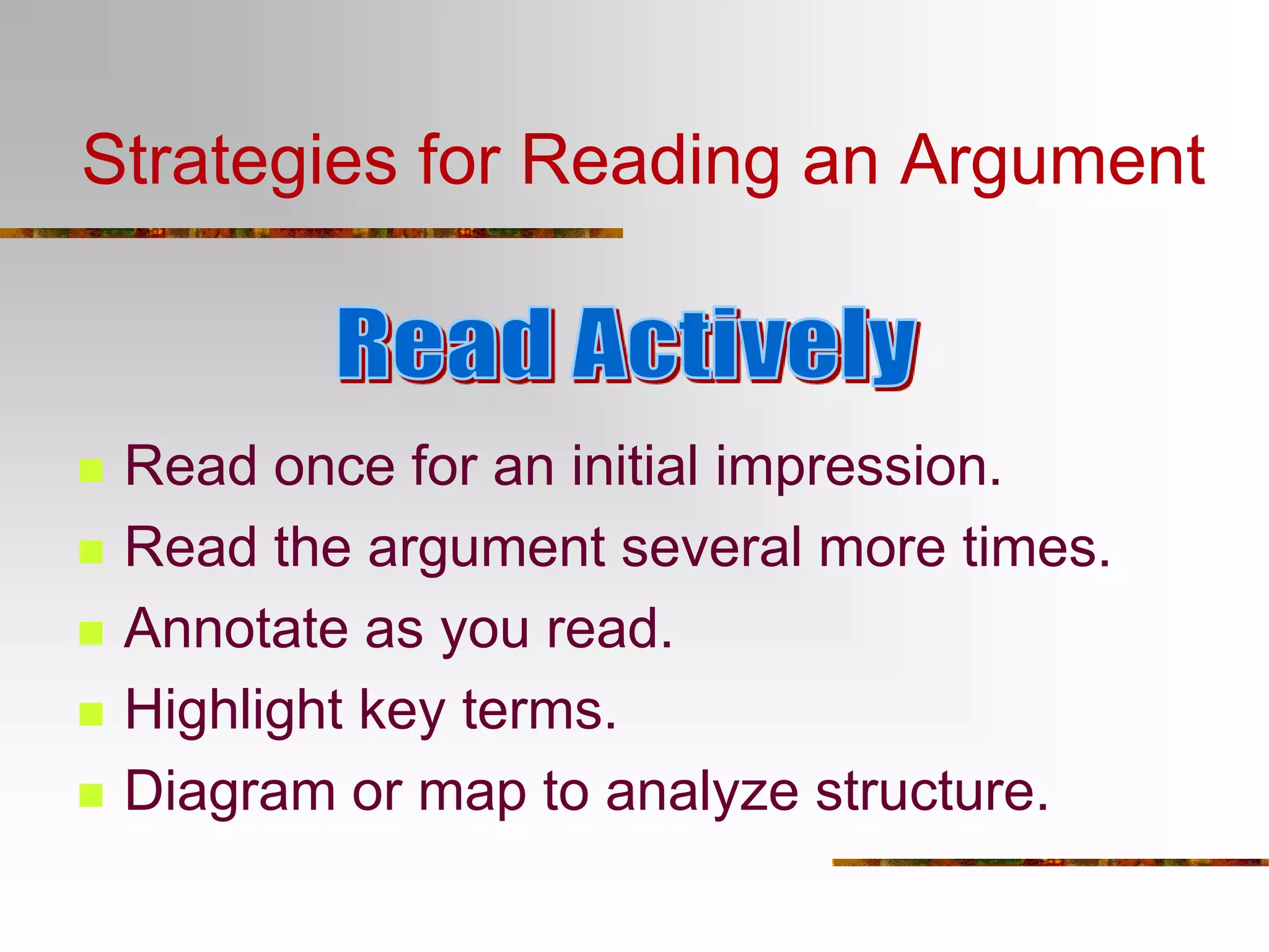 Evaluating arguments lesson2 | PPTX
