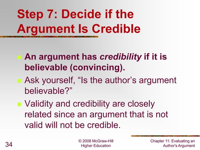 Evaluating arguments lesson2 | PPTX