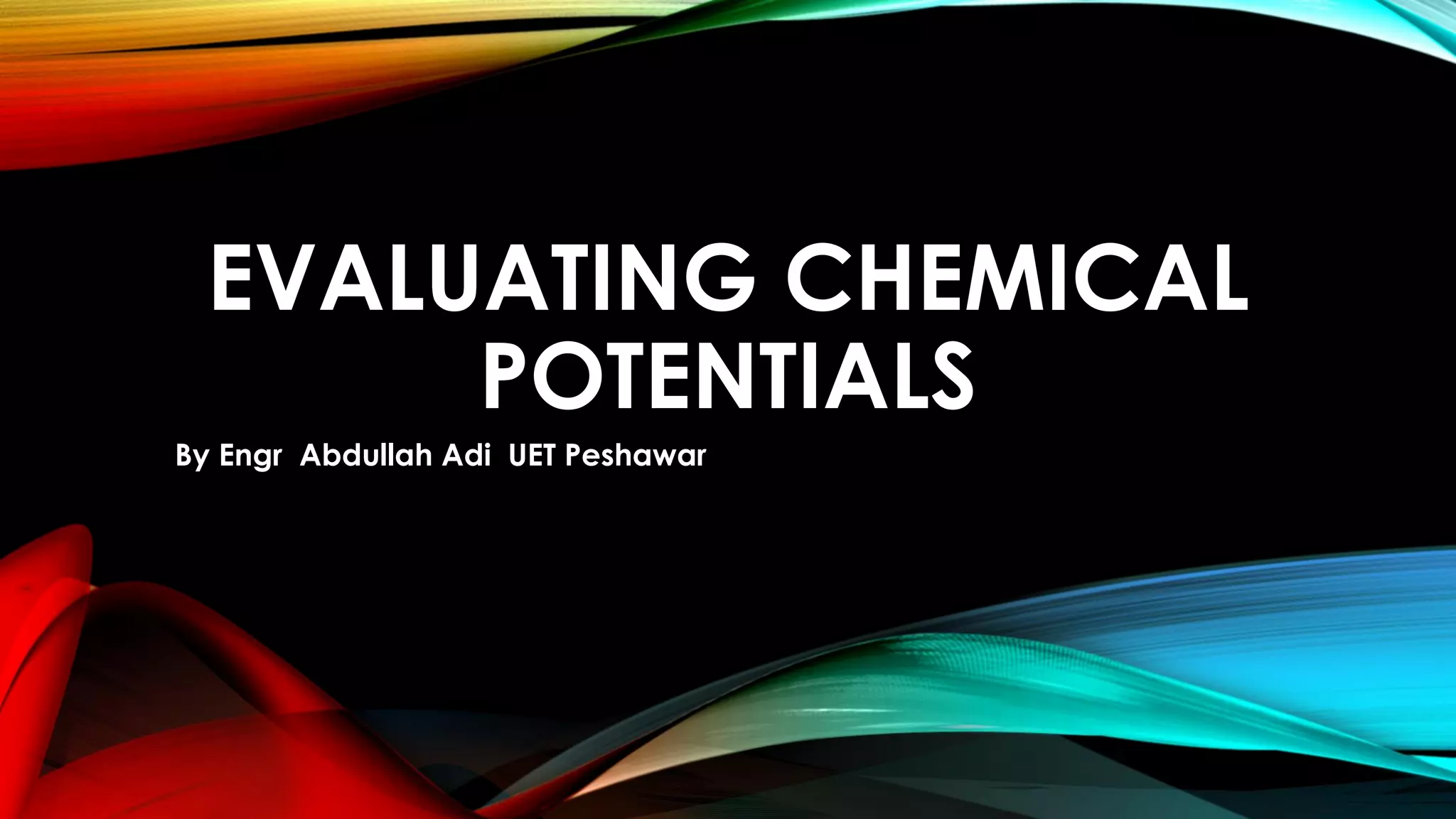 Evaluating chemical potentials | PPT