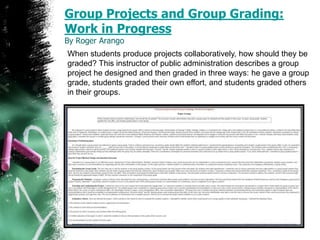 Evaluating collaborative learning | PPTX