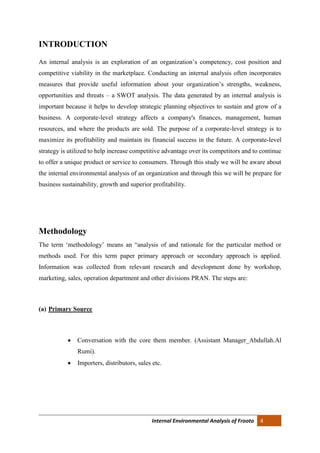 Evaluating company internal environment | PDF