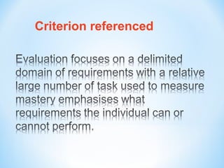 Evaluating competences | PPT