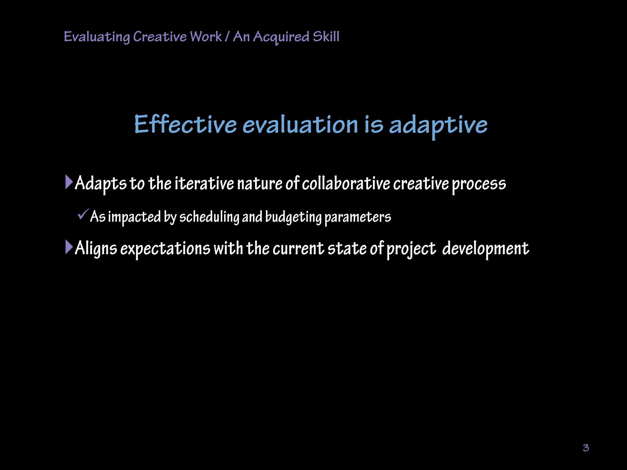 Evaluating Creative Work | PDF