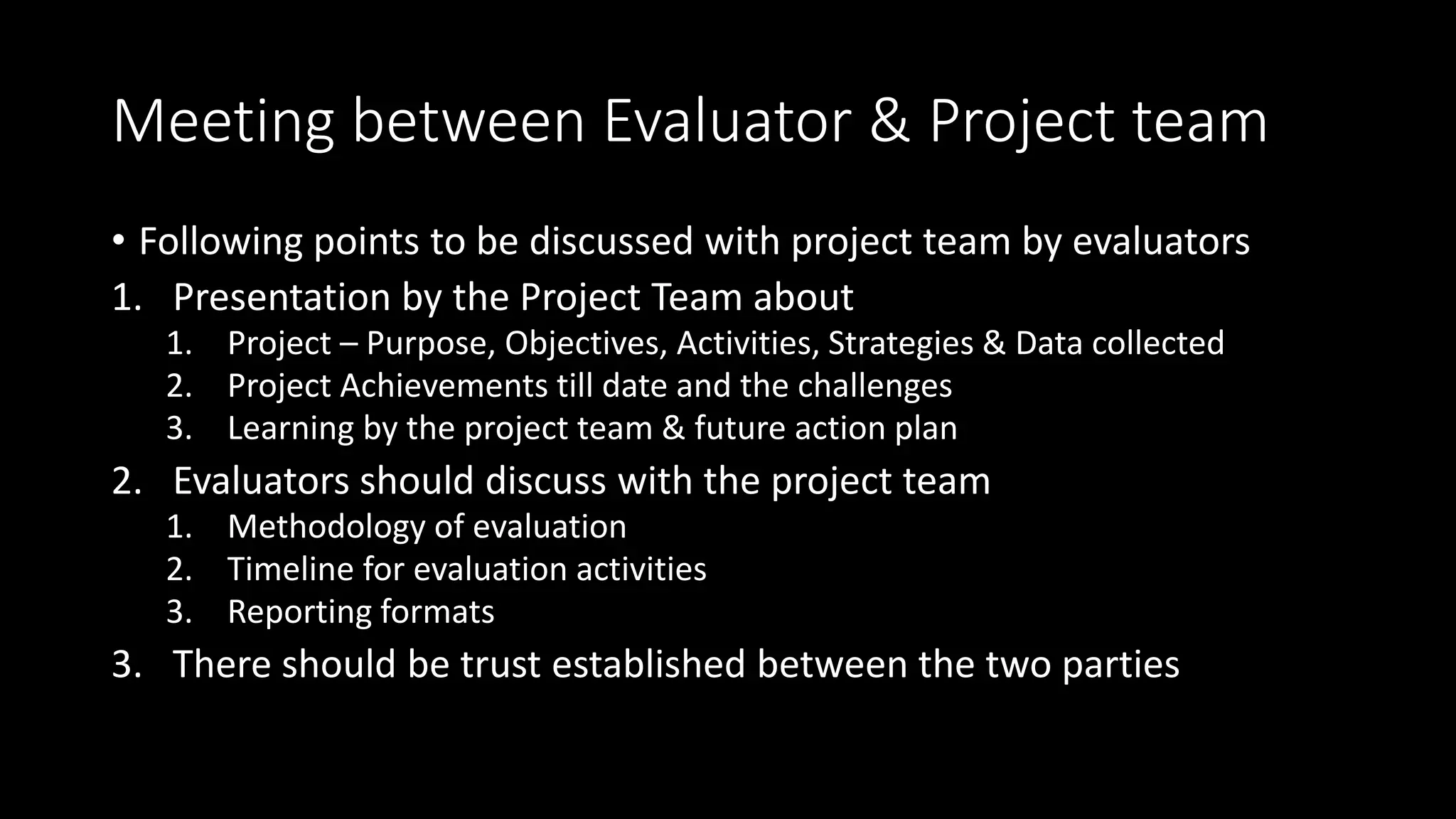 Evaluating development project | PPTX