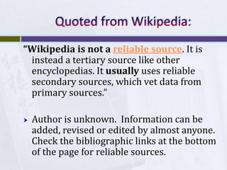 Evaluating digital resources may 2017 | PPT