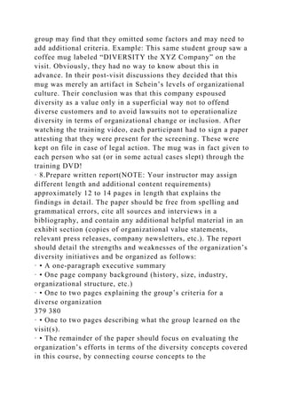 Evaluating Diversity Management Conducting a Diversity Audit Ca.docx