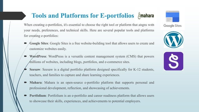 Evaluating e-resources and electronic assessment portfolio | PPTX ...