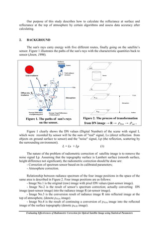 Evaluating effectiveness of radiometric correction for optical ...