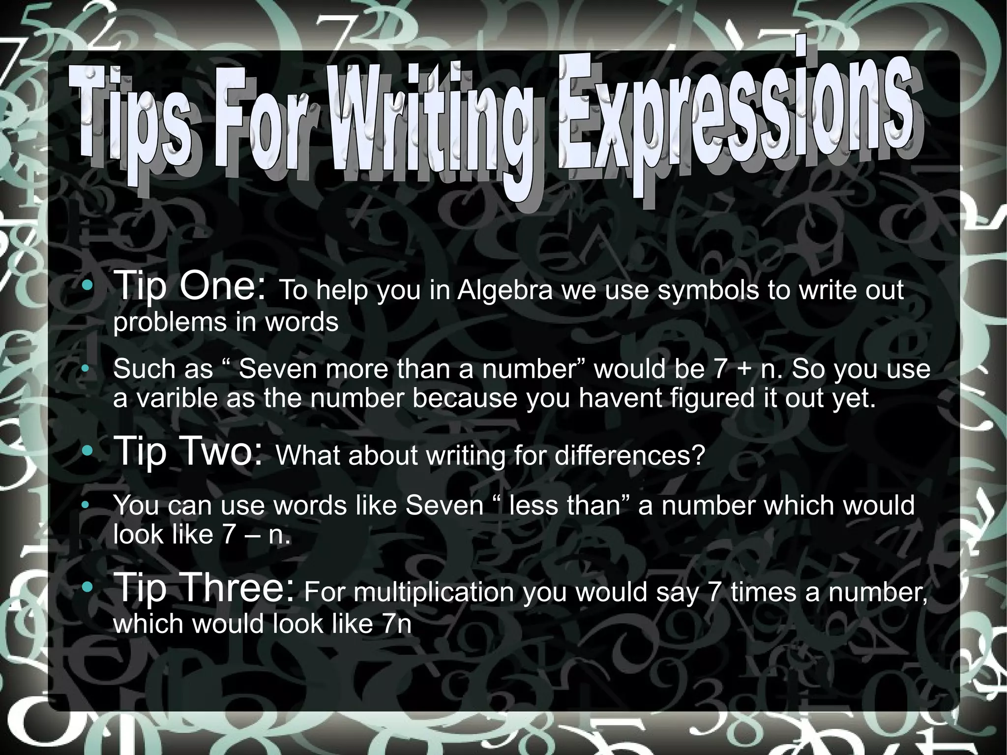 Evaluating Expressions | PPT