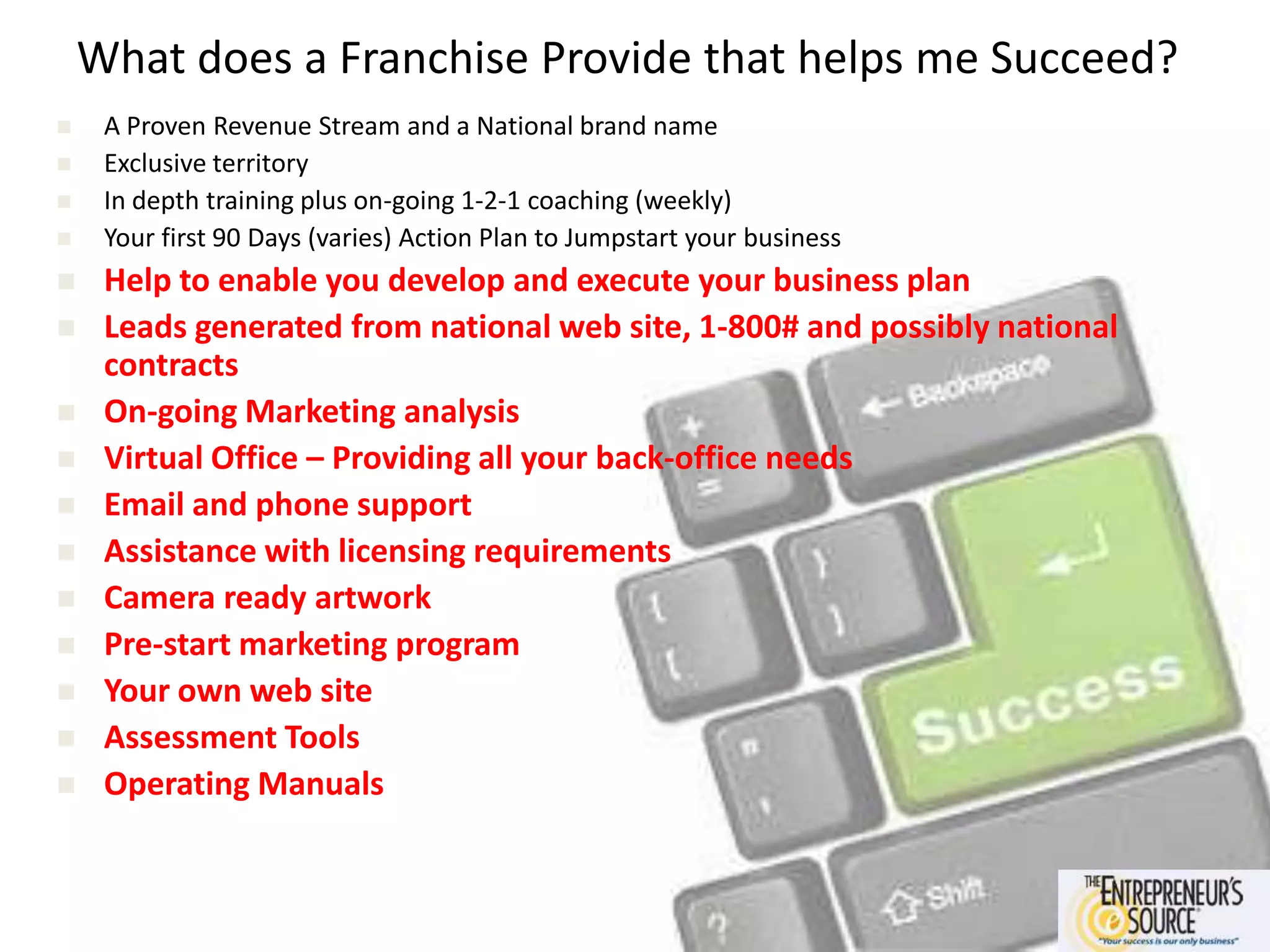 Evaluating franchises | PPTX