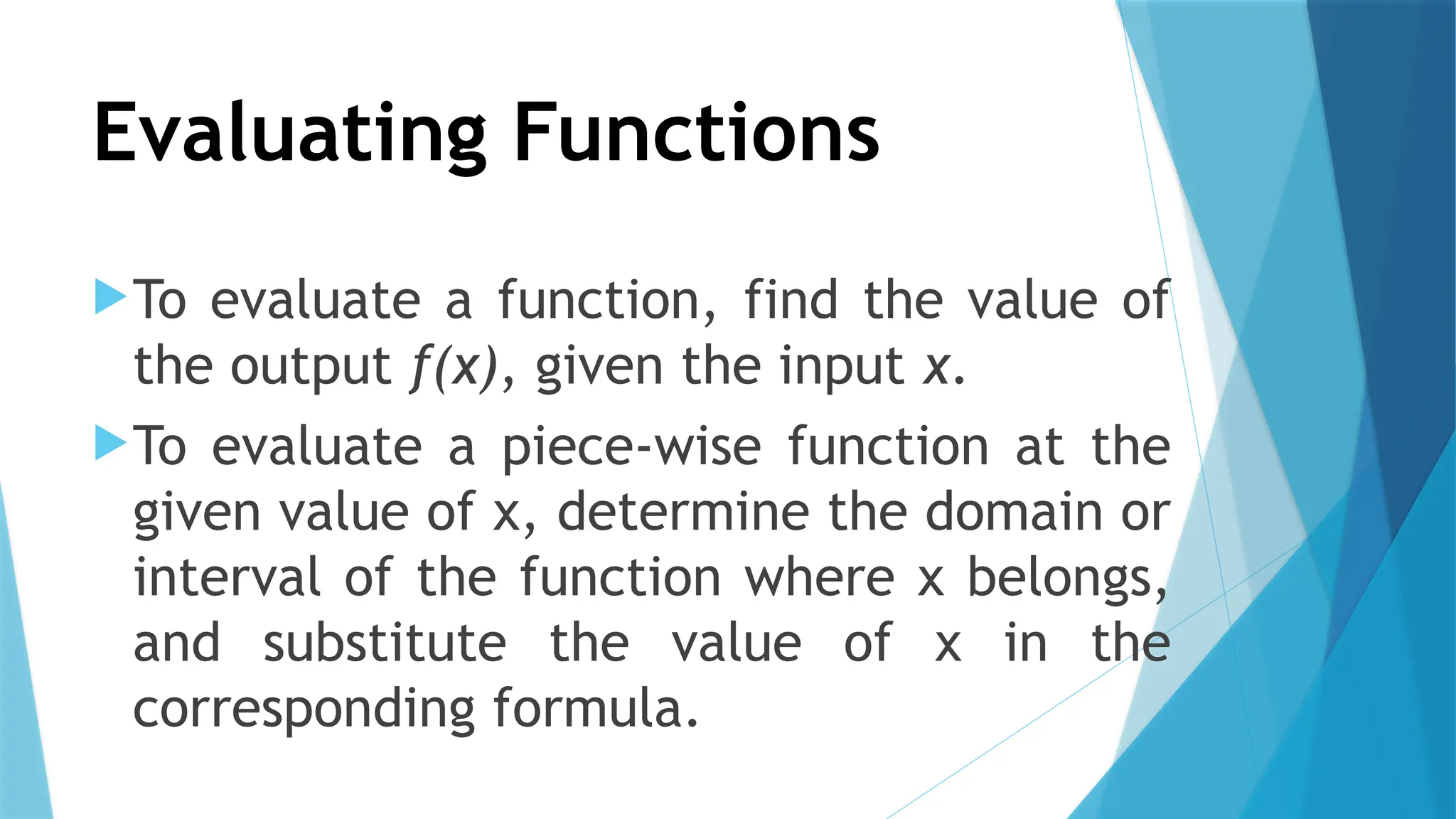 "Mastering Function Evaluation: A Step-by-Step Guide" | PPTX