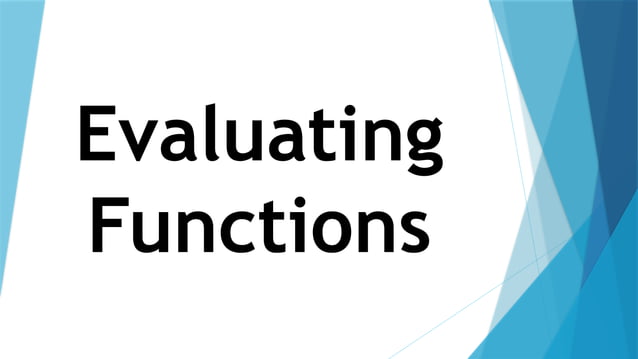 "Mastering Function Evaluation: A Step-by-Step Guide" | PPTX