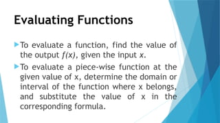 "Mastering Function Evaluation: A Step-by-Step Guide" | PPTX