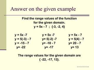 Evaluating function 1 | PPT