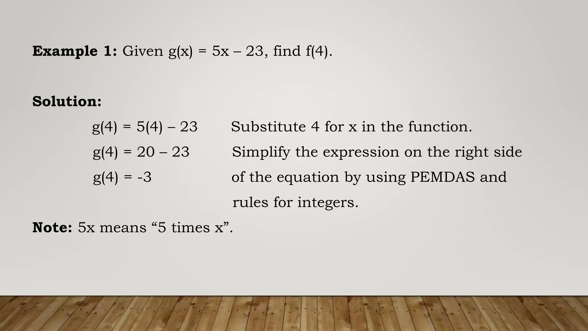 Evaluating Functions | PPTX