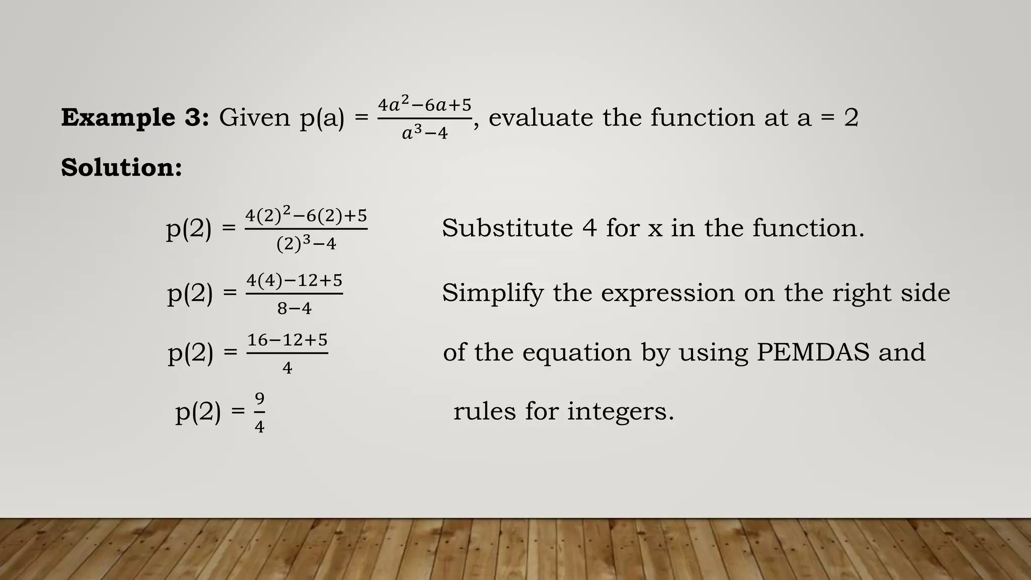 Evaluating Functions | PPTX
