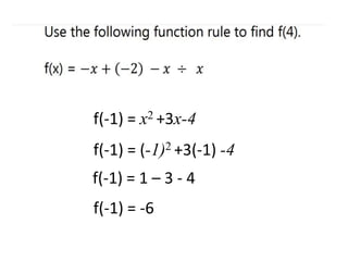 Evaluating Functions.ppt