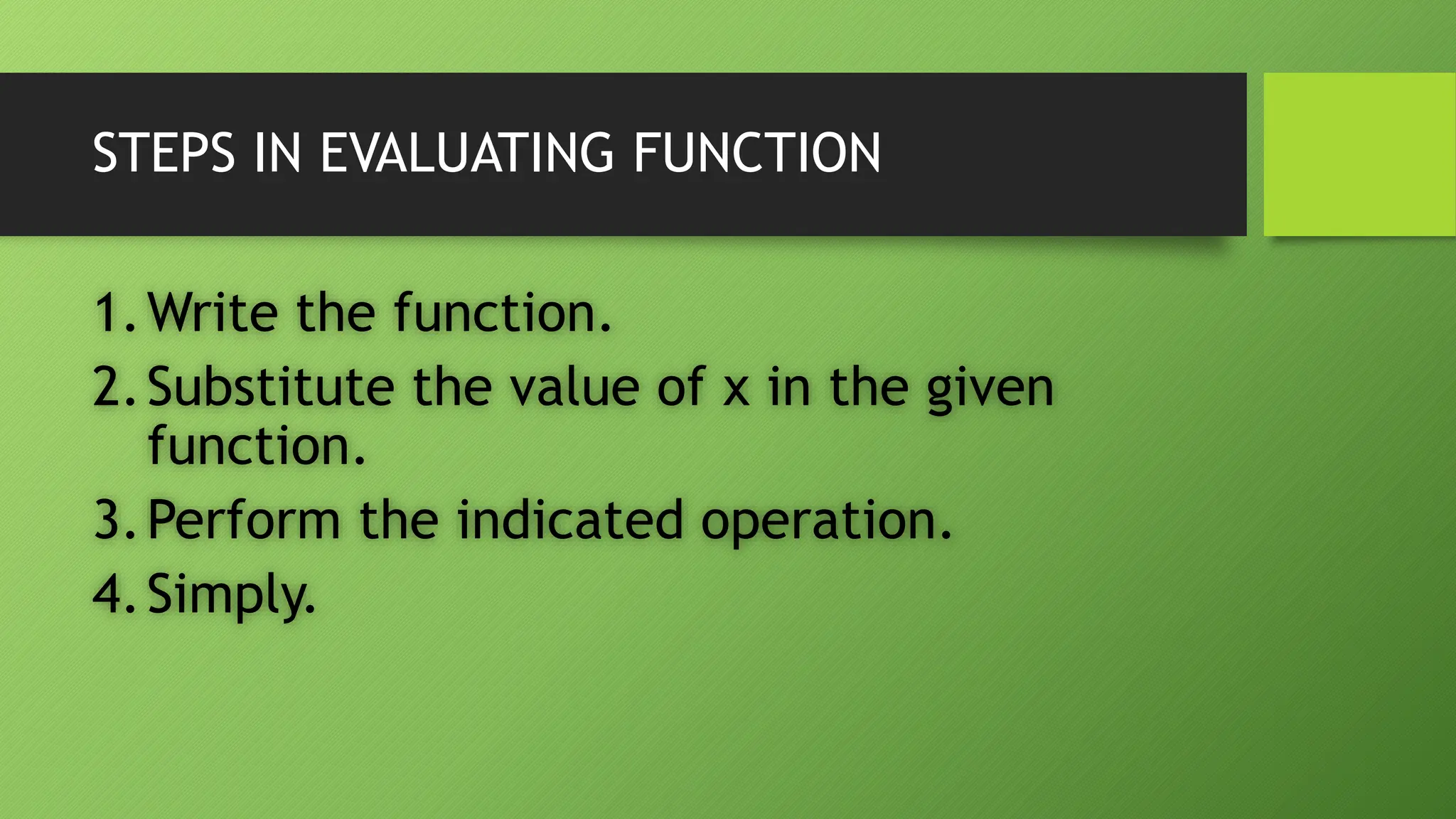 Evaluating Functions.pptx | Science