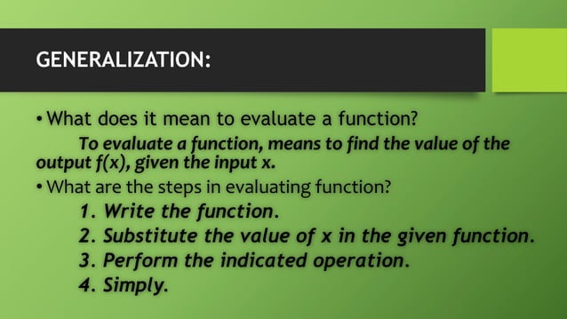 Evaluating Functions.pptx | Science