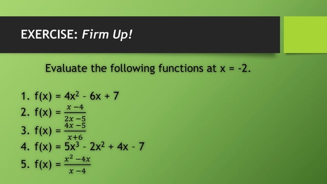Evaluating Functions.pptx | Science