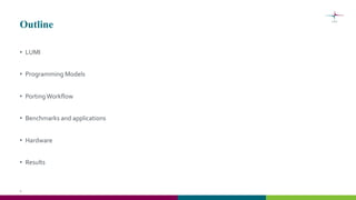 Evaluating GPU programming Models for the LUMI Supercomputer | PDF