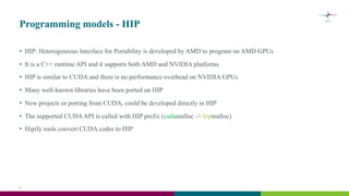 Evaluating GPU programming Models for the LUMI Supercomputer | PDF