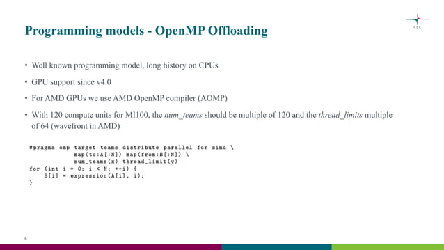 Evaluating Gpu Programming Models For The Lumi Supercomputer Ppt