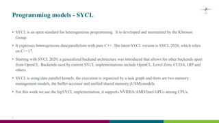 Evaluating GPU programming Models for the LUMI Supercomputer | PDF
